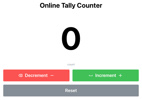 Online Counter — Free Tally Counter, Click Counter & Score Counter ...